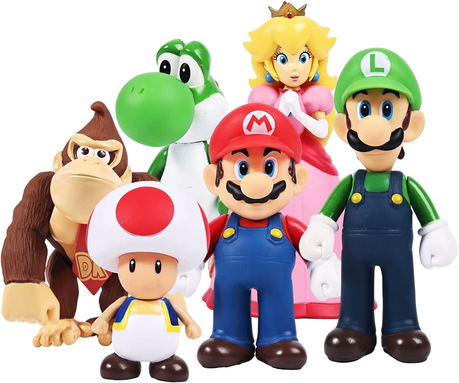 Mario Bros Action Figures, Mario Bros Toys, Super Mary Figures, Brother Character Cake Toppers ...