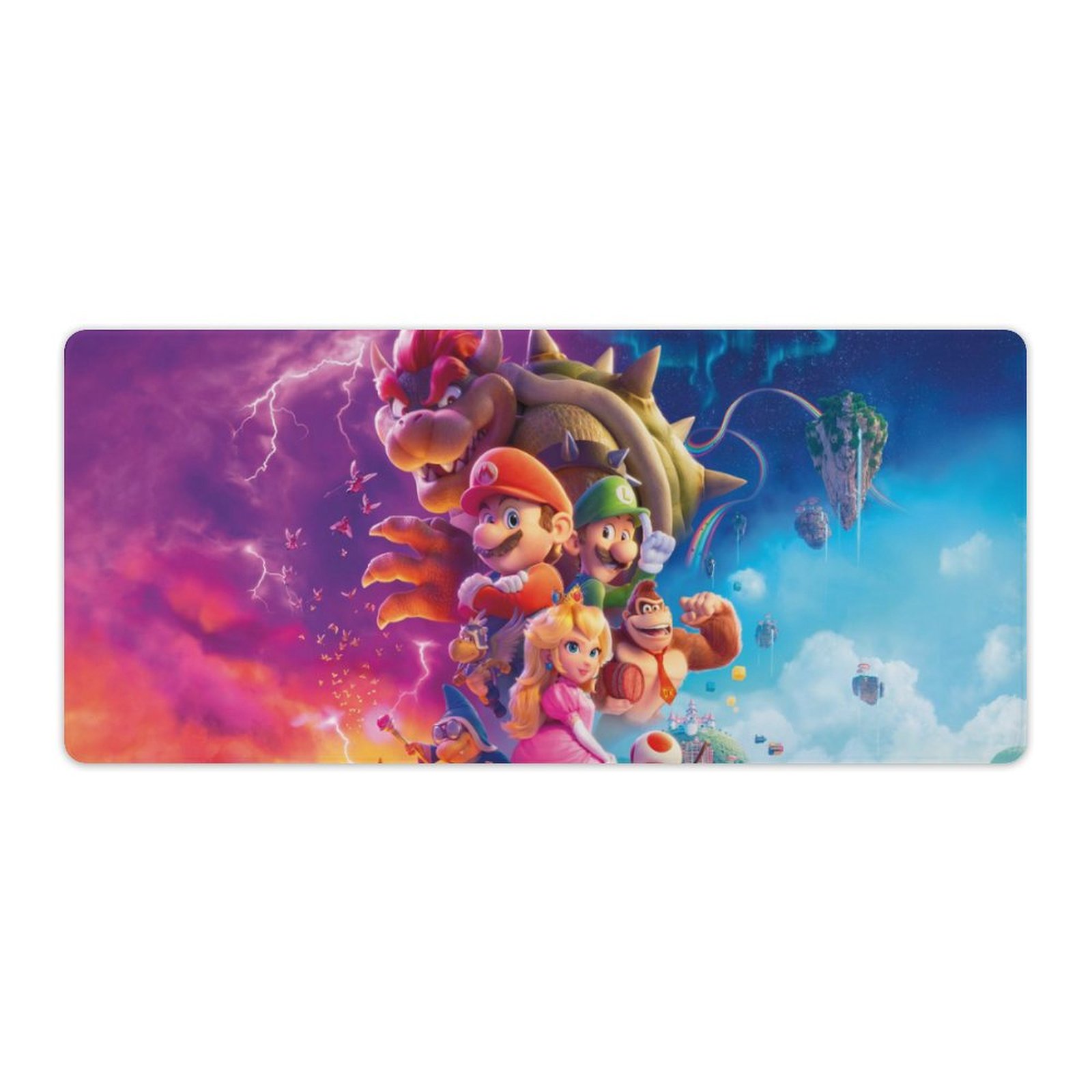 Mario Bros Extended Gaming Mouse Pad No-sliped Large Desk Mat Stitched ...