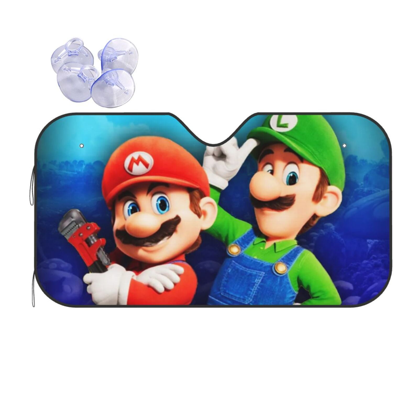 Mario Bros Luigi Car Sunshade Automotive Front Window Visor Keep Your ...
