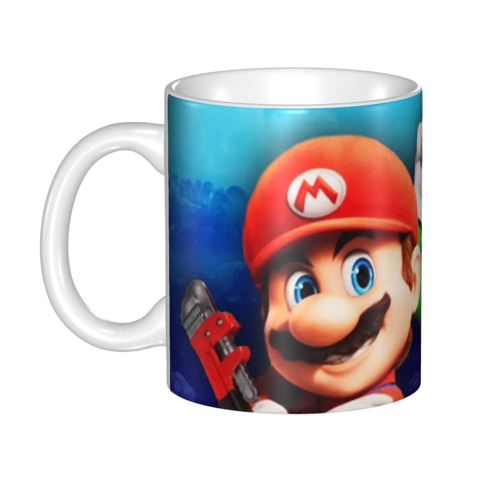 Mario Bros Luigi Ceramic Mug Novelty Coffee Mug Gift Water Cup Tea Cup ...