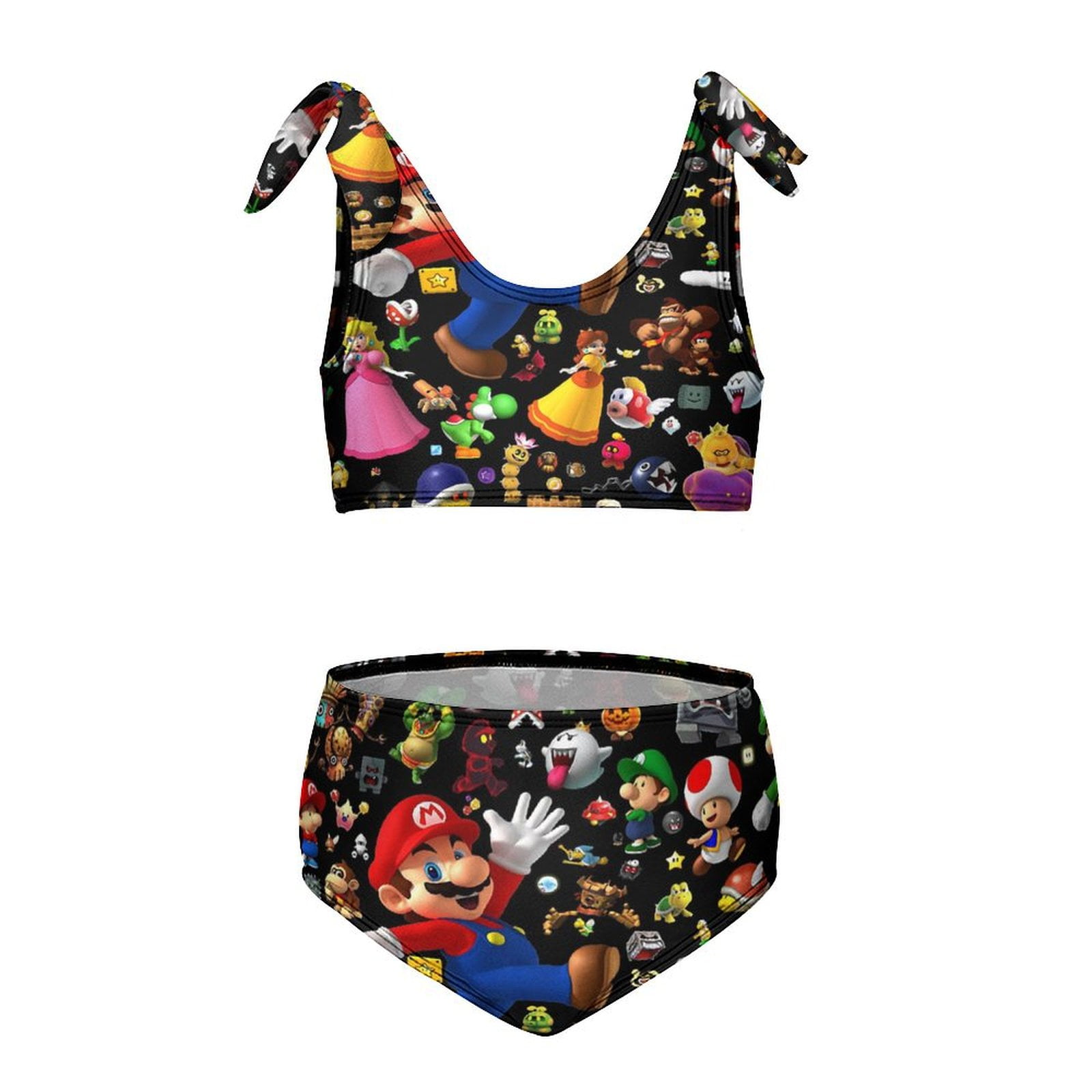 Mario Bros. Luigi Kid's Swimwear Two Piece Swimsuit Summer Beach ...