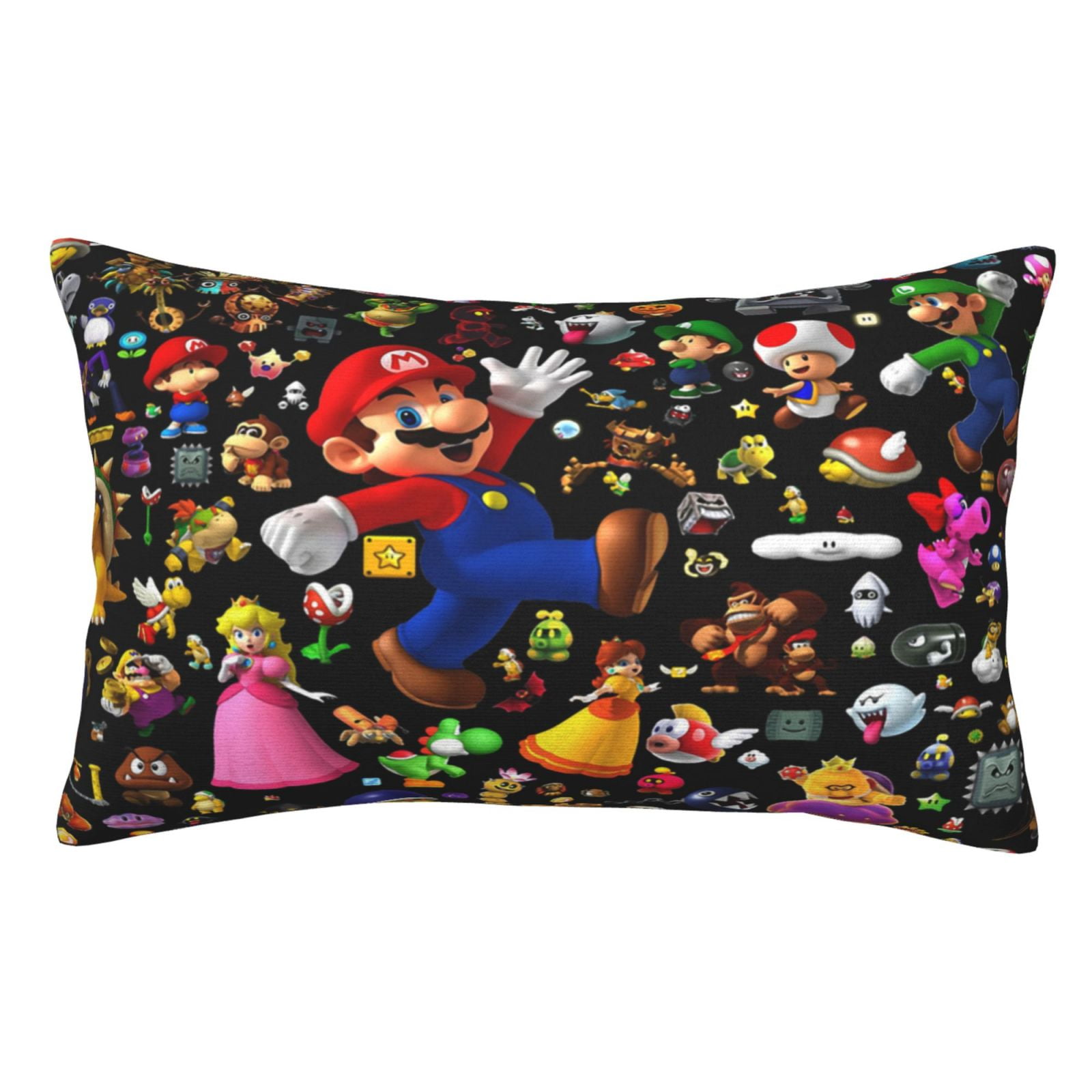 Mario Bros. Luigi Pillowcase Decor Cushion Pillow Covers With Hidden ...