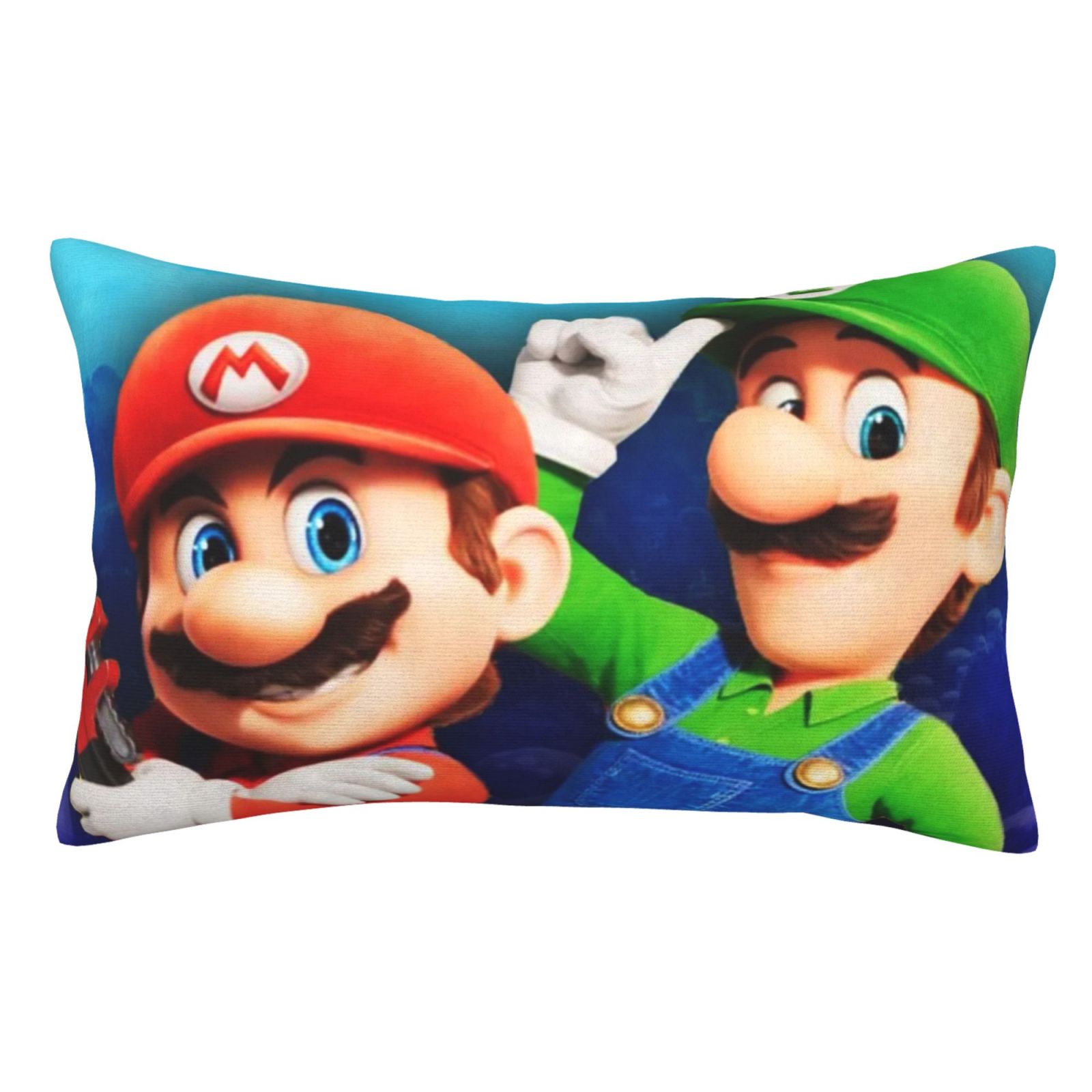 Mario Bros Luigi Pillowcase Decor Cushion Pillow Covers With Hidden ...