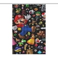 Mario Bros. Luigi Shower Curtain Decor Bath Curtain Waterproof ...