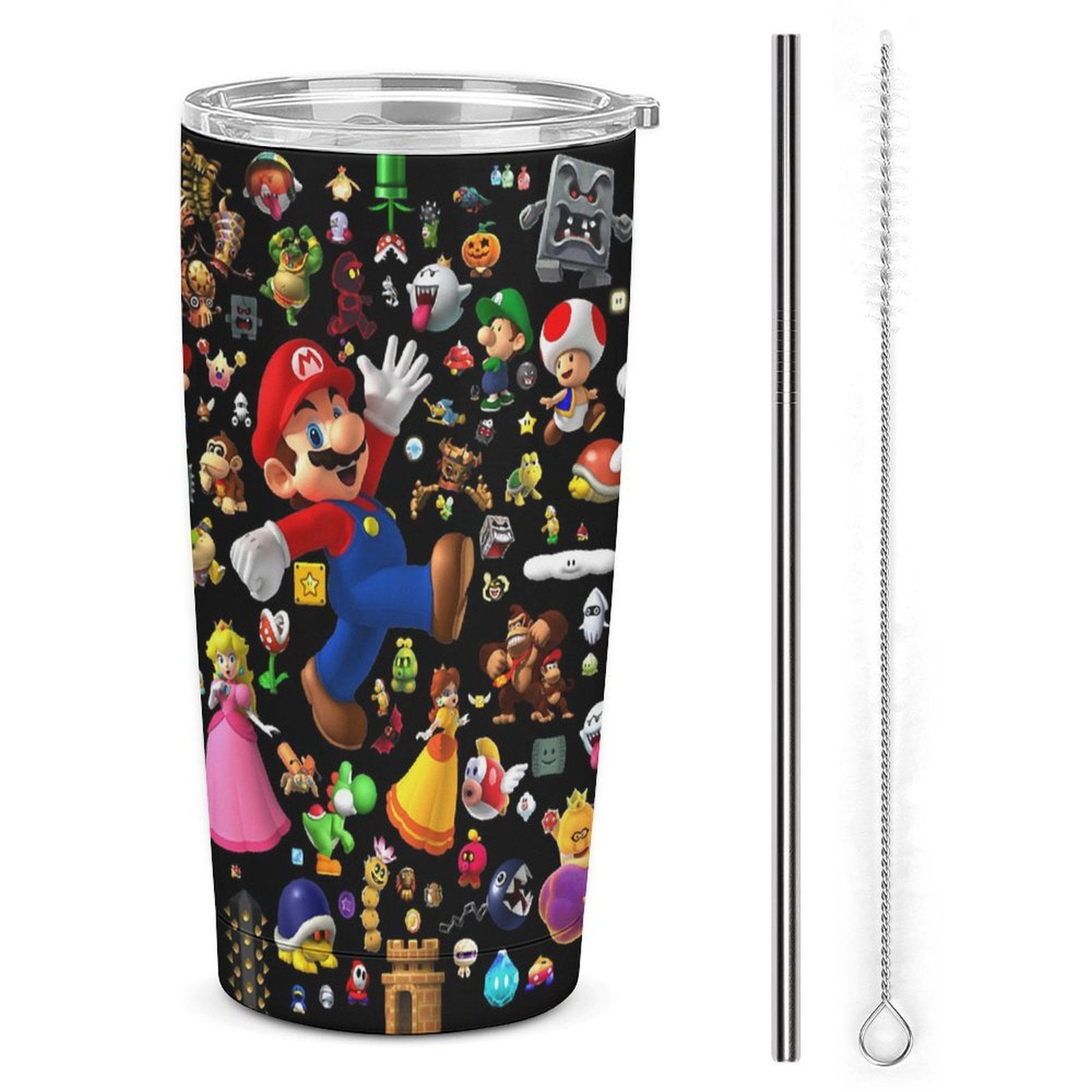 Mario Bros. Luigi Stainless Steel Car Cup Daily Thermal Vacuum ...