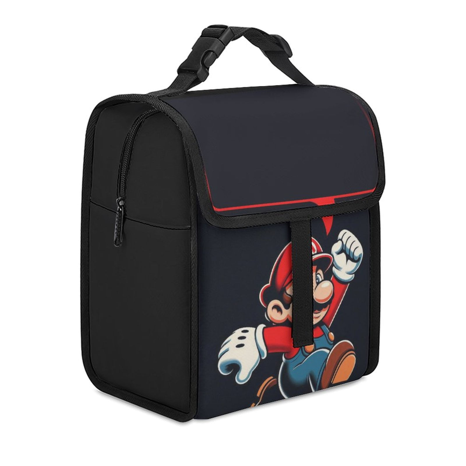 Mario-Bros Lunch Bag Insulated Portable Lunch Box Cooler Bag for School ...