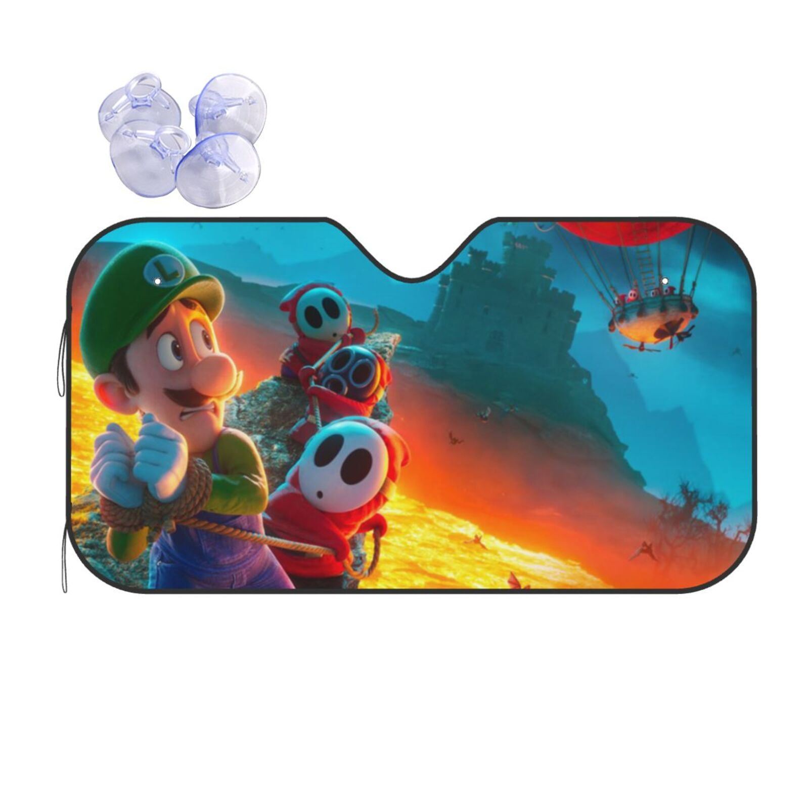 Mario Bros. Movie Car Sunshade Automotive Front Window Visor Keep Your ...