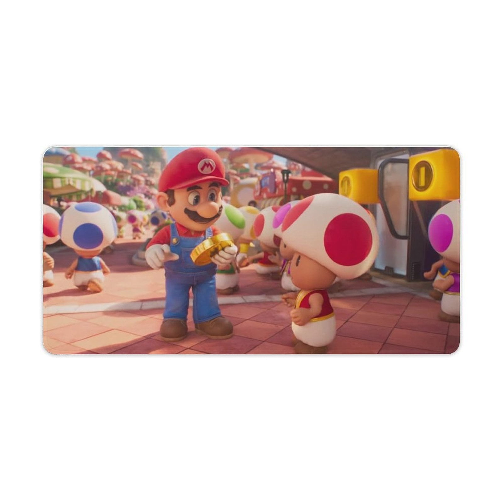 Mario Bros Movie Mushroom Extended Gaming Mouse Pad No-sliped Large ...