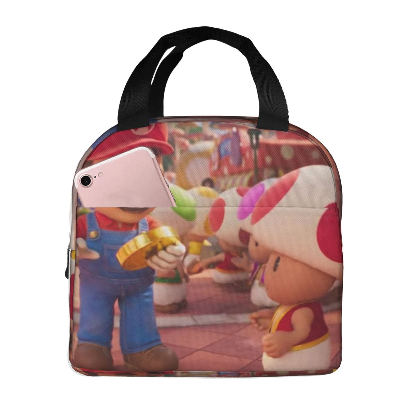 Mario Bros Movie Mushroom Portable Lunch Bag Reusable Lunch Box ...