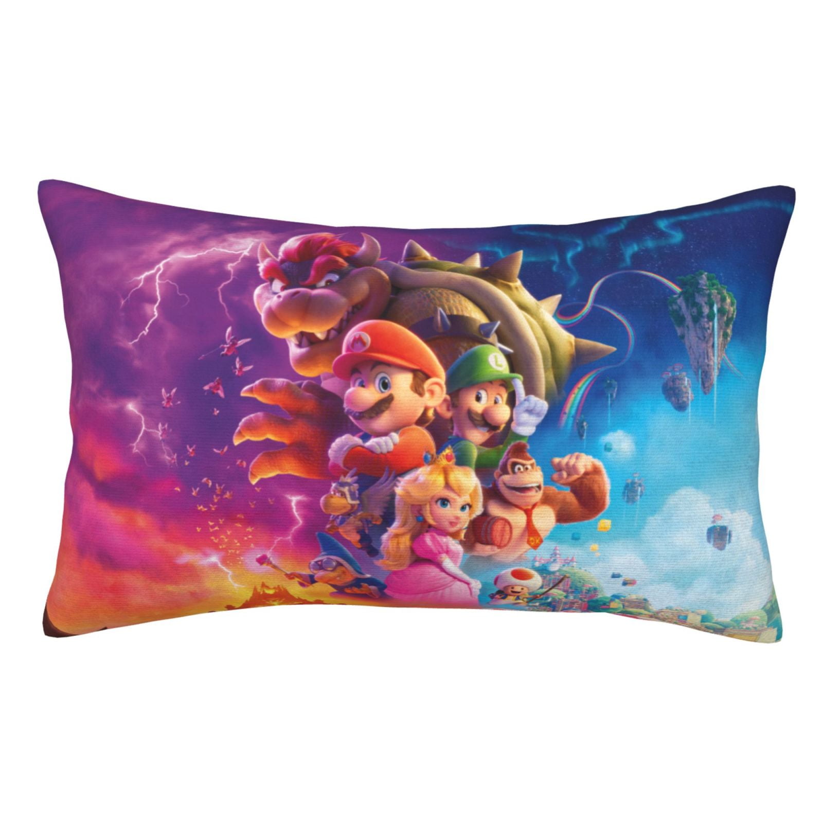 Mario Bros Pillowcase Decor Cushion Pillow Covers With Hidden Zipper ...