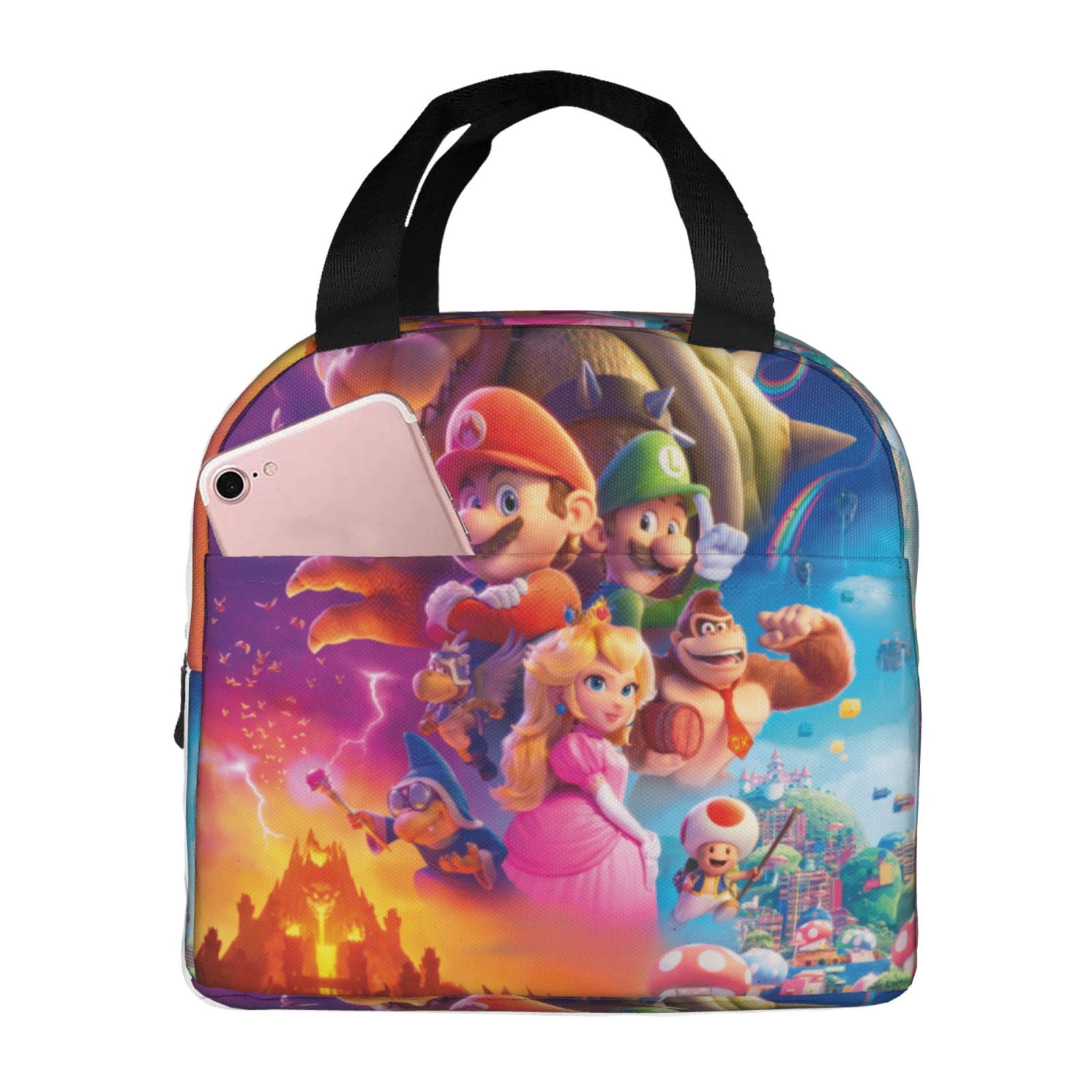 Mario Bros Portable Lunch Bag Reusable Lunch Box Insulated Thermal ...