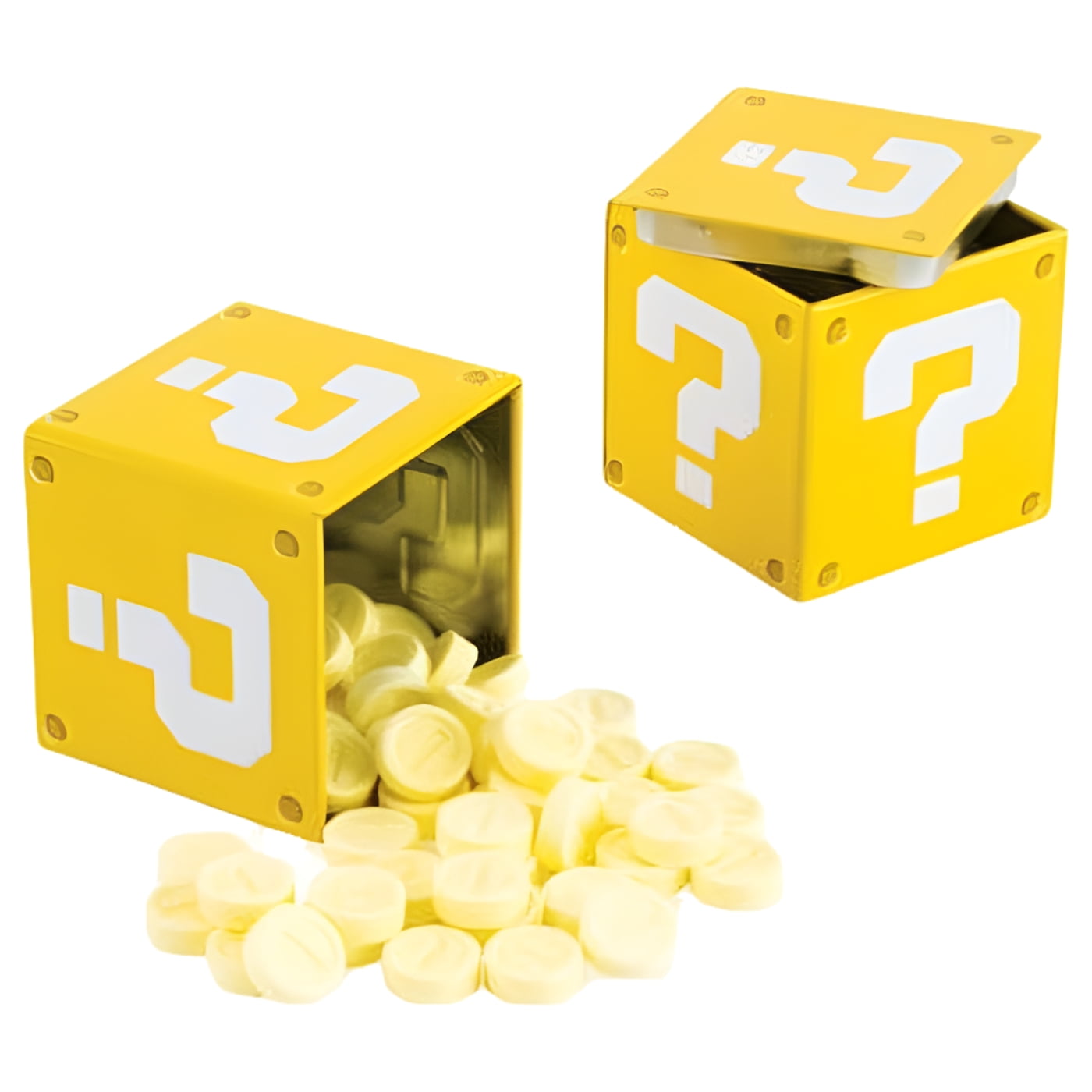 Super Mario Bros Strawberry Coin Candies in Question Mark Box Tin, 1 ...