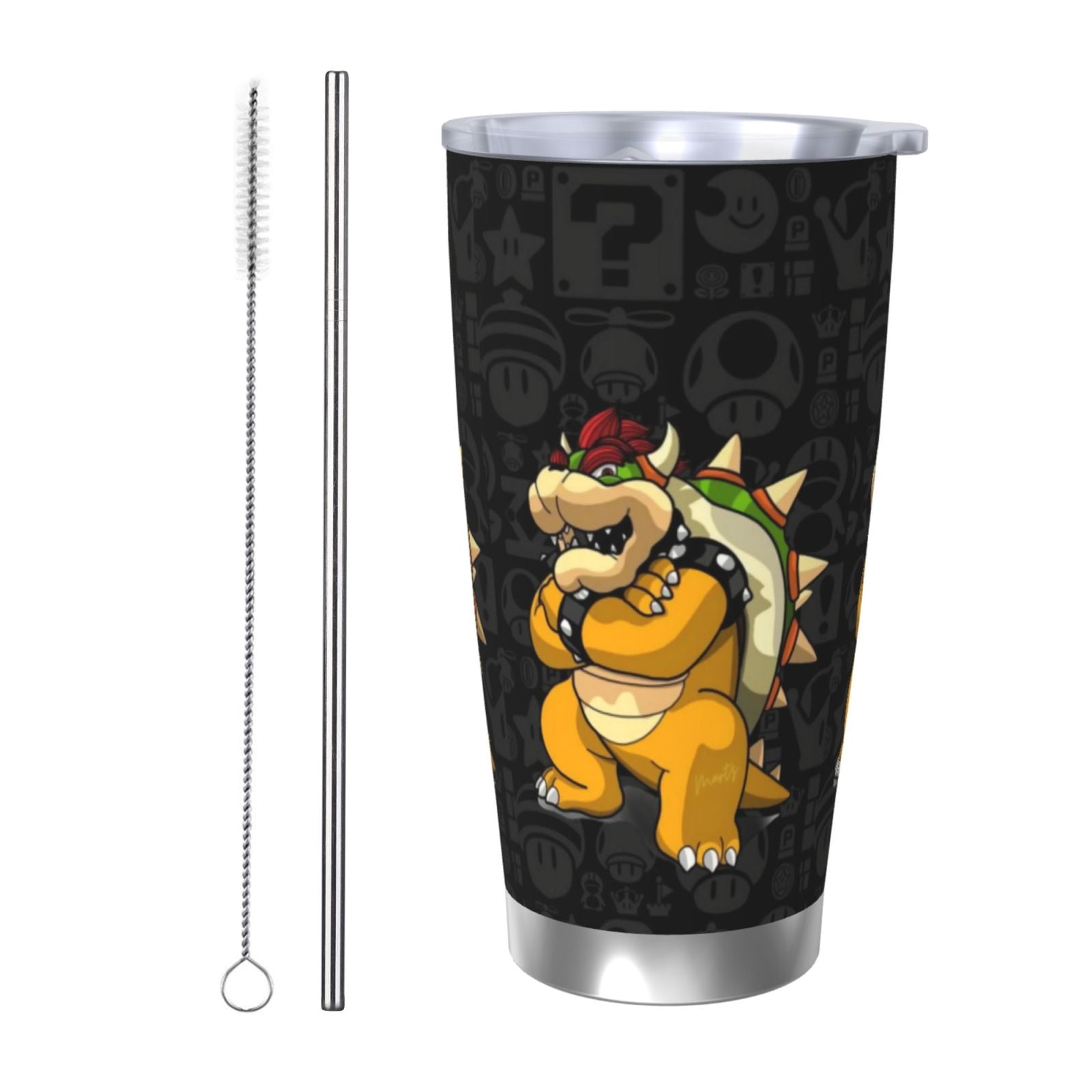 Mario Bross Water Bottle,Coffee Cups,Insulated Stainless Steel Coffee ...