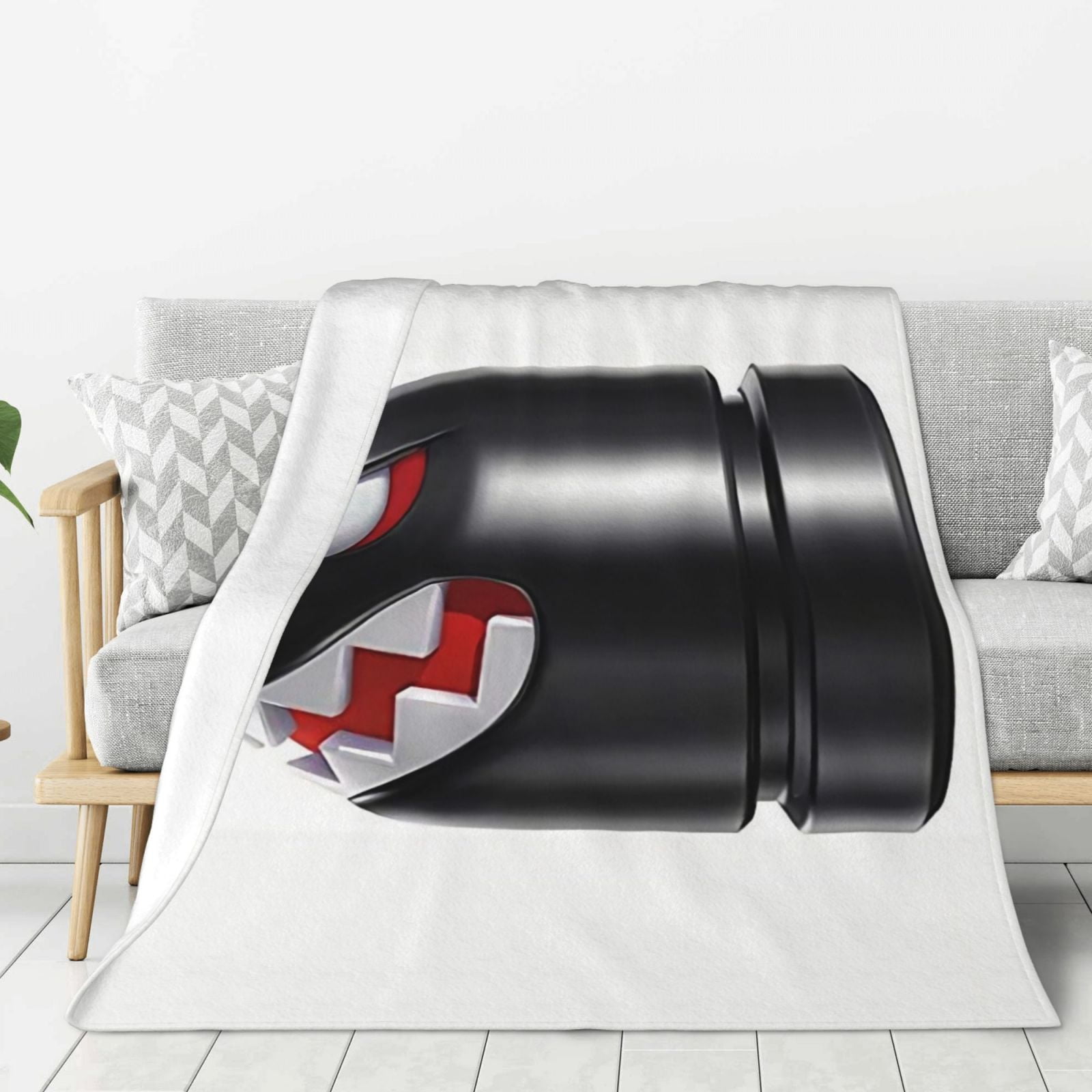 Mario Bullet Bill Fleece Blanket for Couch,Super Soft Cozy Blankets for ...