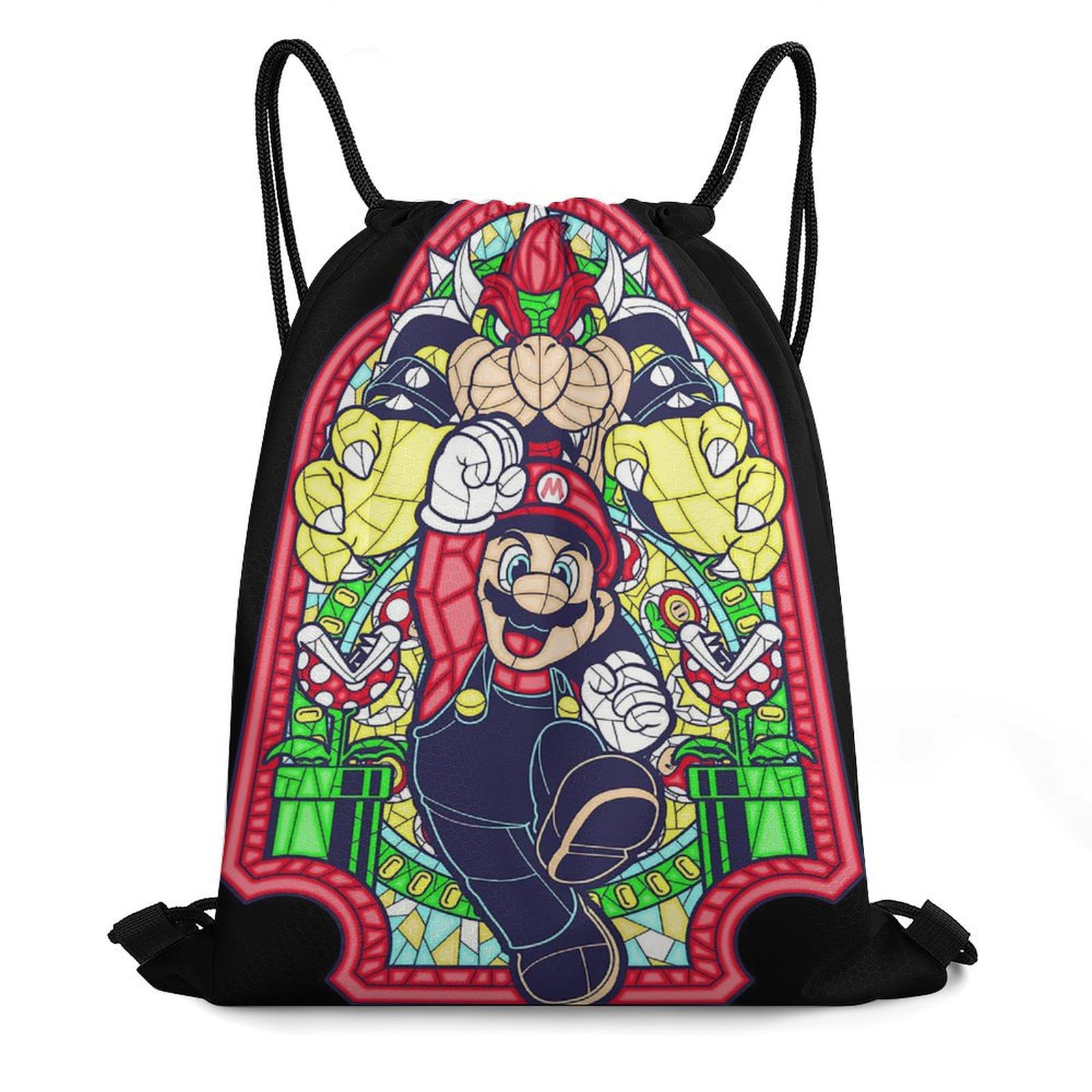 Mario Bundle Pocket Drawstring Bag Cinch Bags Versatile Backpack Sports ...