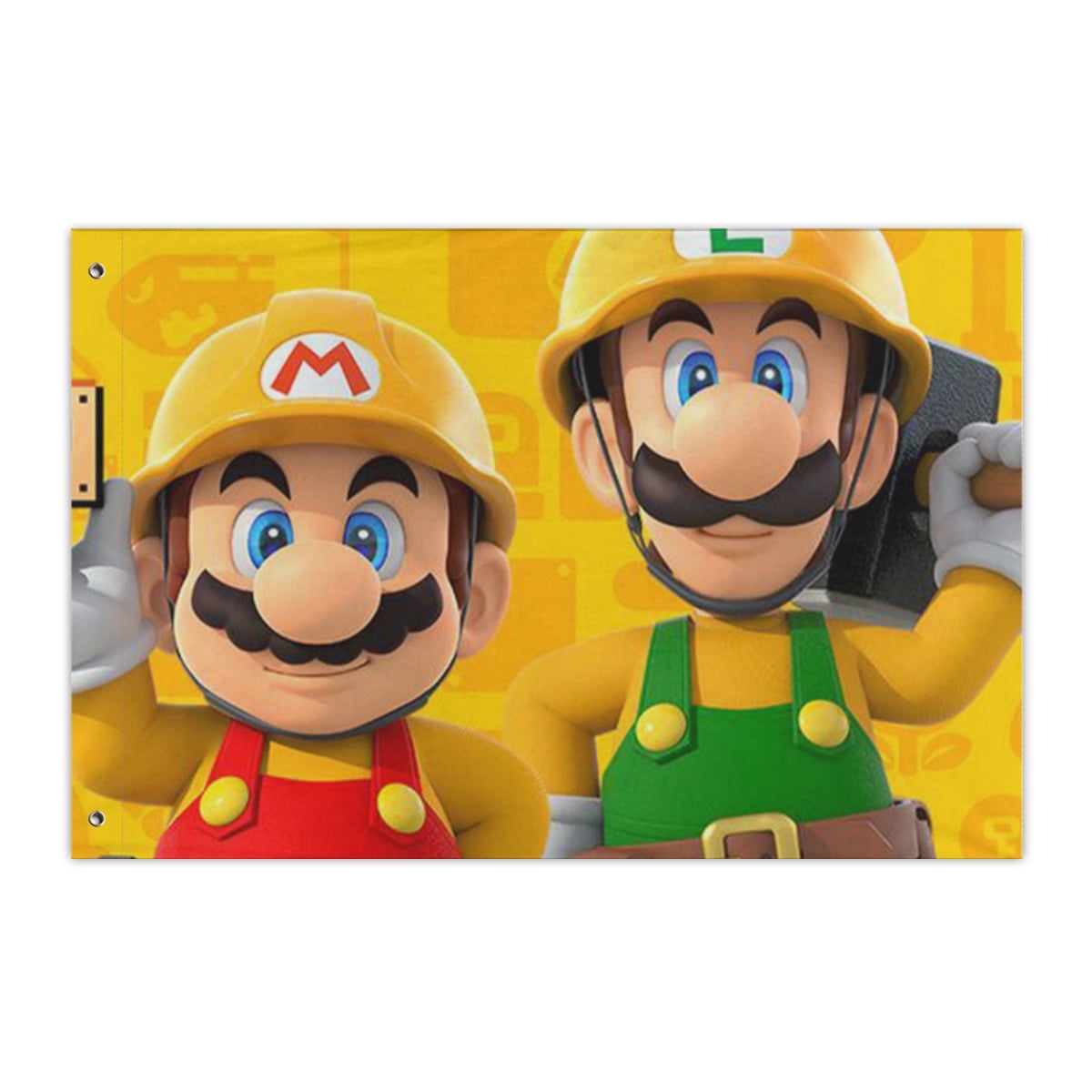 Mario Cartoon 2×3 Ft Face Flag Vivid Color And Fade Proof Canvas