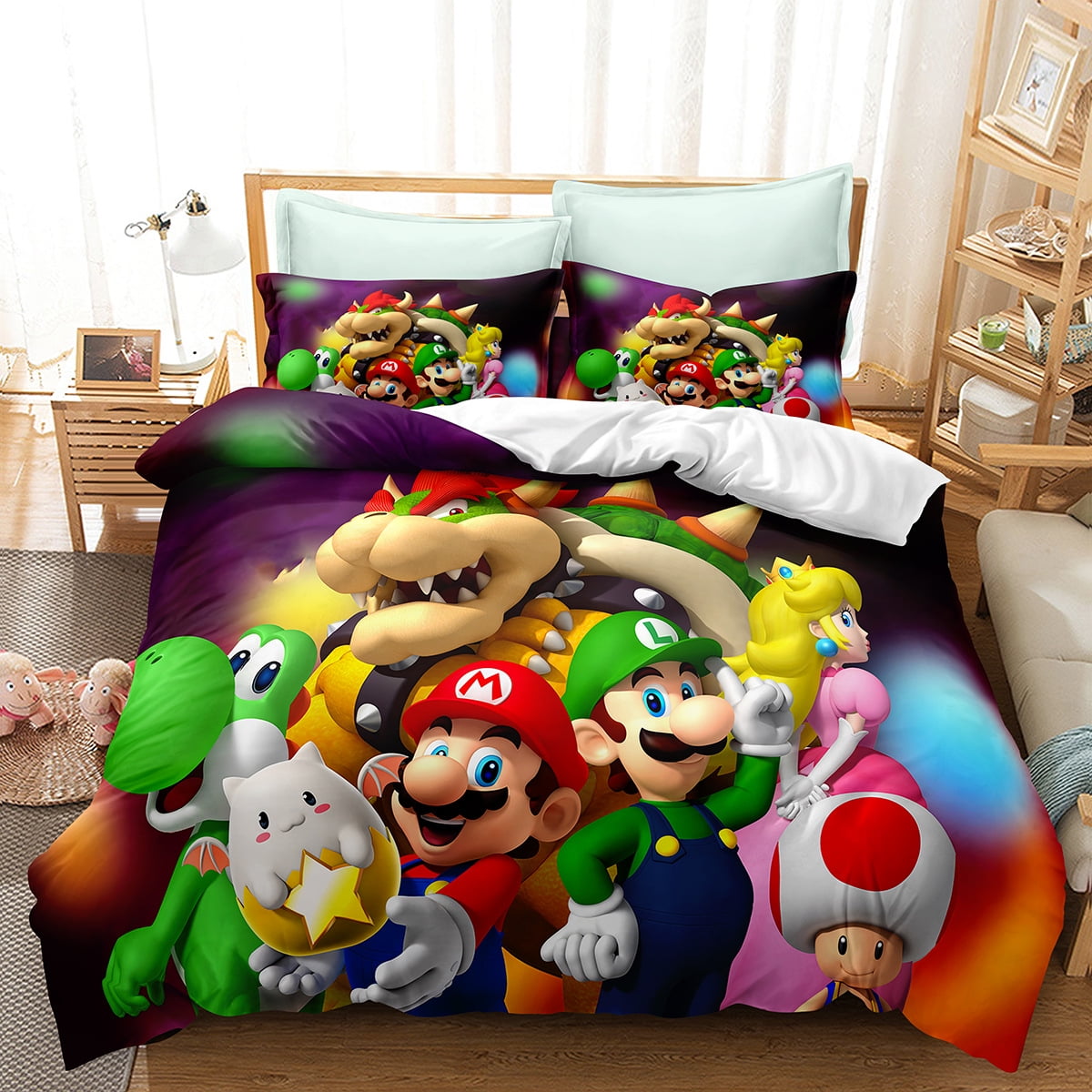 Mario Cartoon Anime 2 Piece/3 Piece Bedding Sets Comforters Sets ...