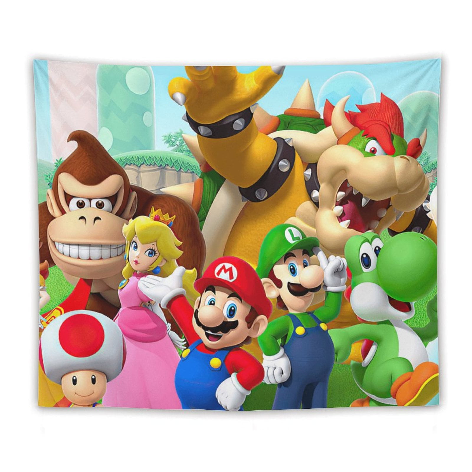 Mario Cartoon Anime Rapper Hip Hop Music Tapestry Bedroom Aesthetic ...