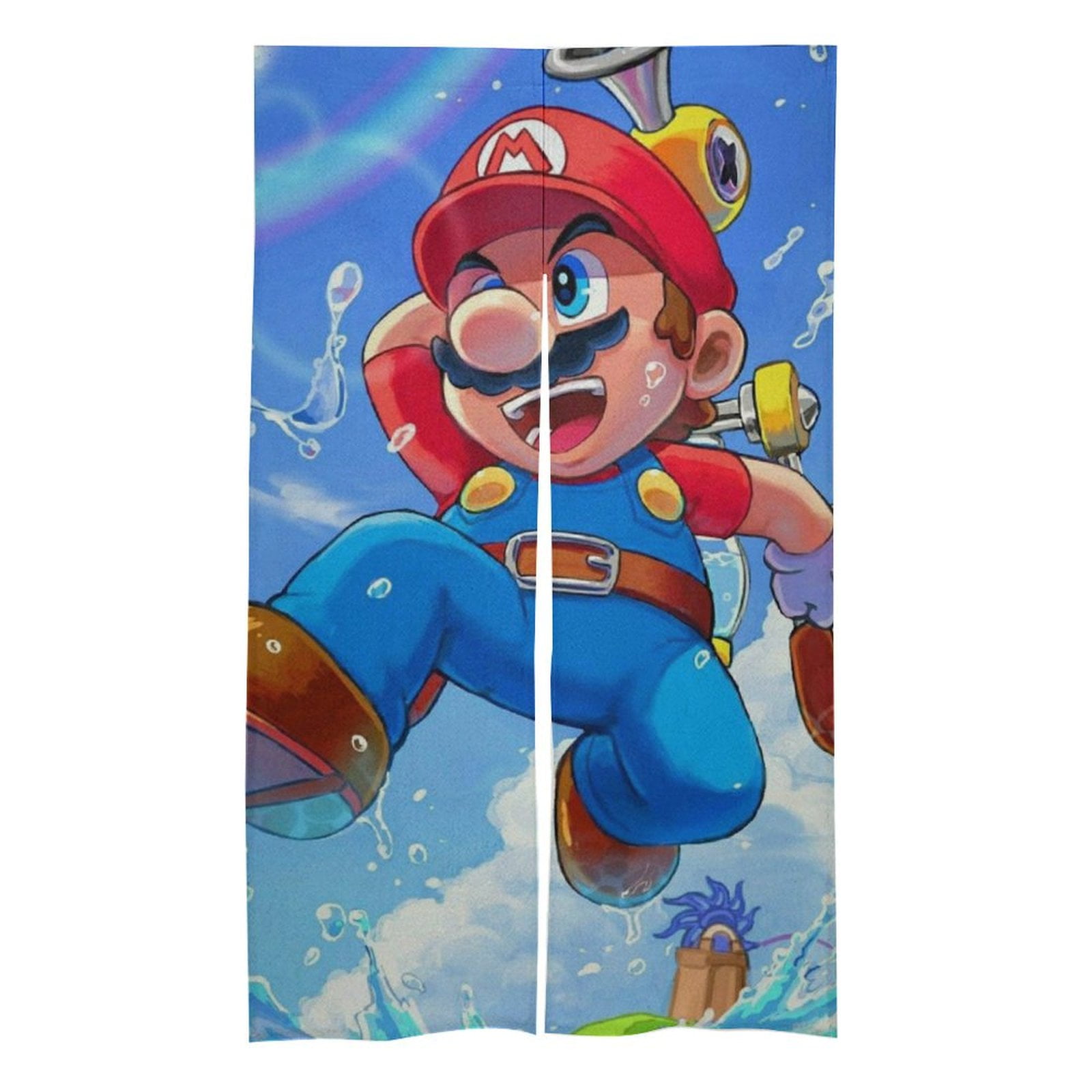 Mario Cartoon Blackout Cute Door Curtain for Living Room Or Closet ...