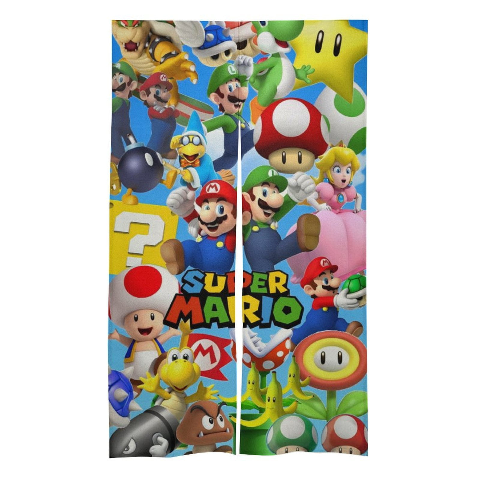 Mario Cartoon Door Curtain Is Suitable for Kitchen Adult Children And ...