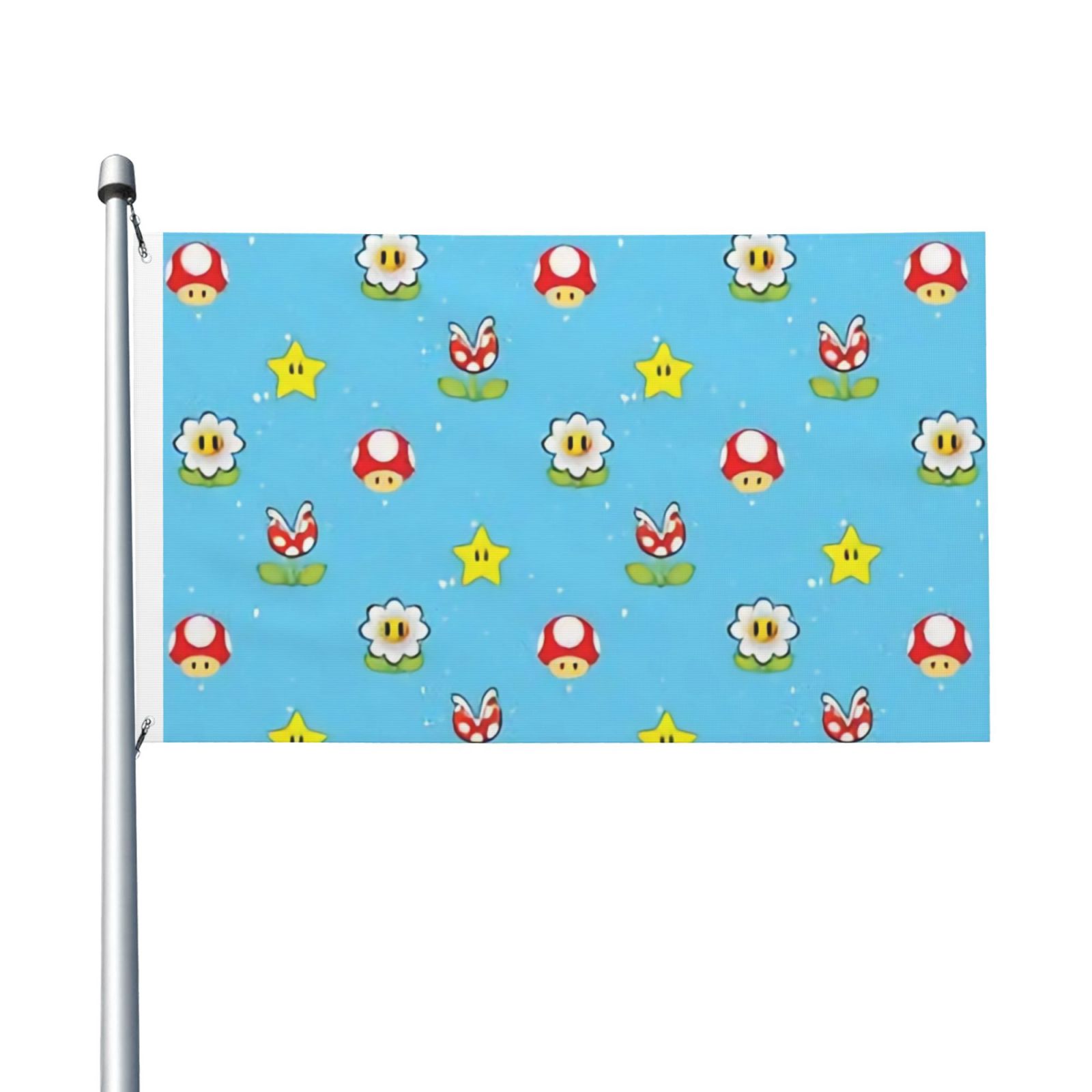 Mario Cartoon Piranha Plant 3x5ft Face Flag Fade Proof Holiday Fall ...