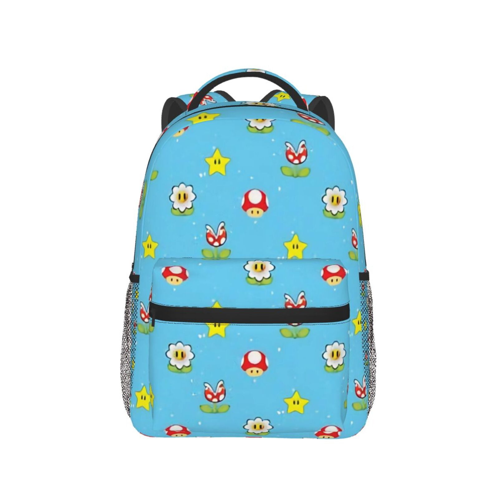 Mario Cartoon Piranha Plant Backpack 15.7 Inch,Travel Backpack ...
