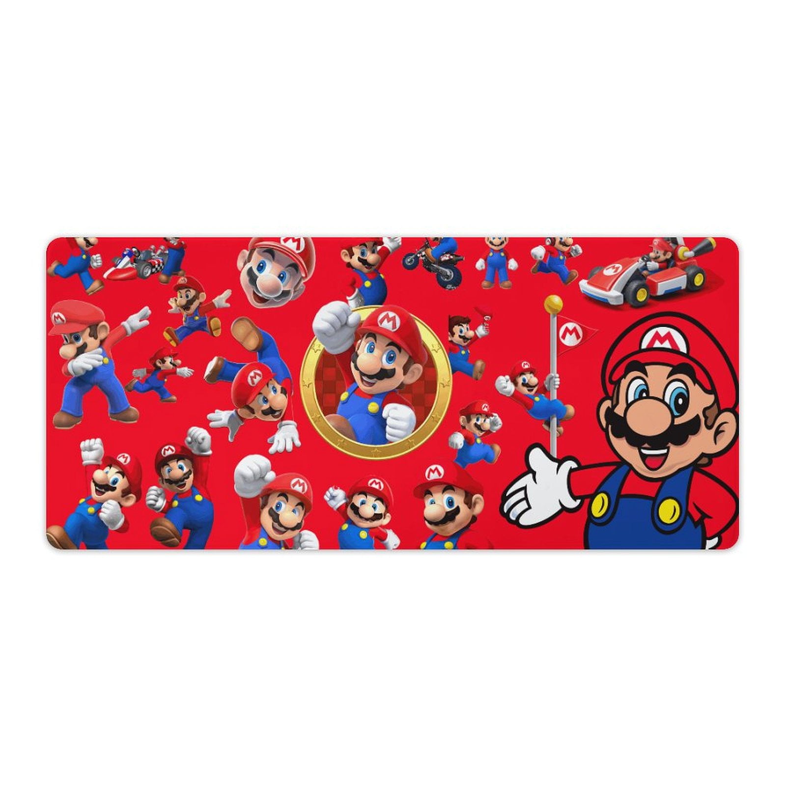 Mario Character Extended Gaming Mouse Pad No-sliped Large Desk Mat ...