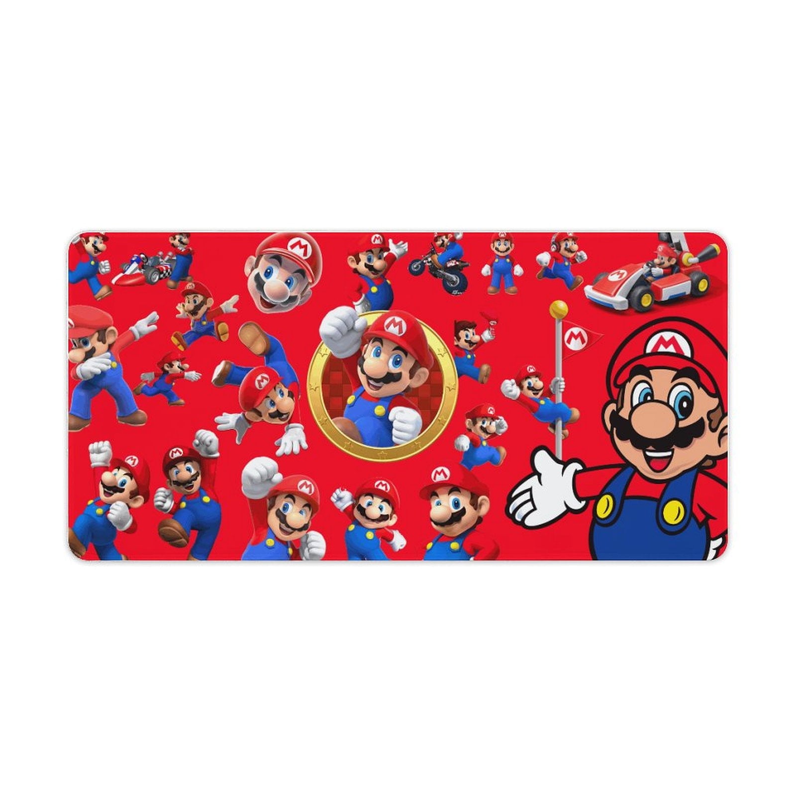 Mario Character Extended Gaming Mouse Pad No-sliped Large Desk Mat ...