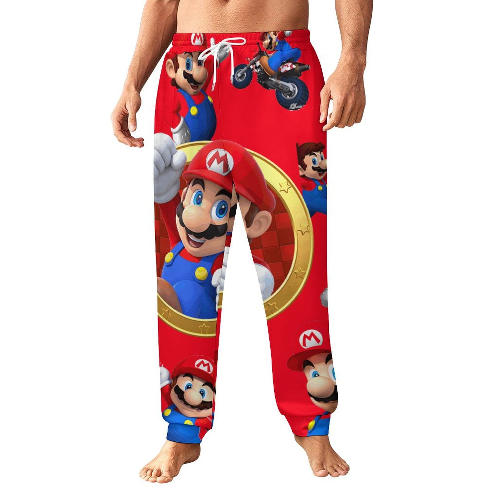 Mario Character Men's Sweatpants Trousers 3D Printed Joggers Track ...