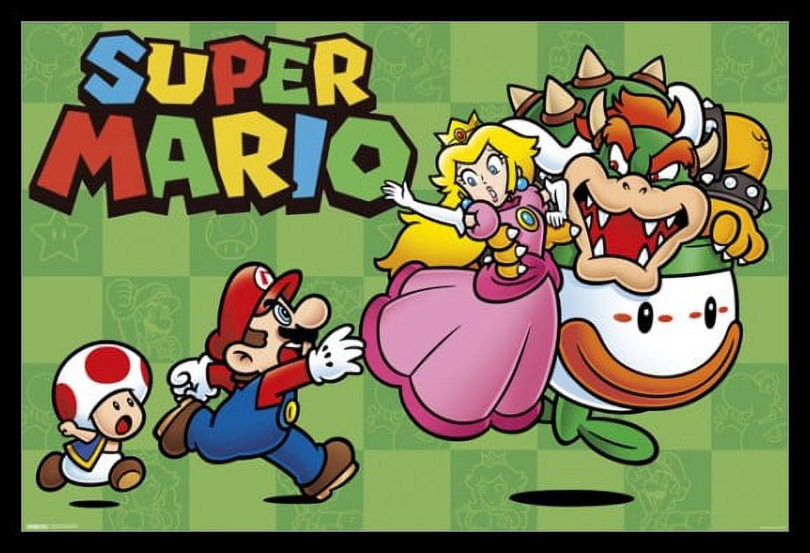 Mario - Chase Laminated & Framed Poster (24 x 36) - Walmart.com