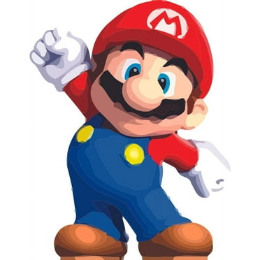 Super Mario Bros Super Mario Logo Pixelated Pose Nintendo Cartoon ...