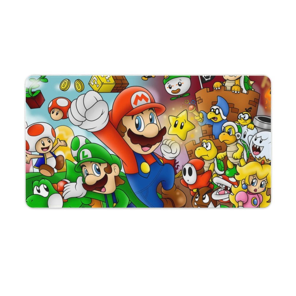 Mario Desk Mat, Large Desk Pad Large Mouse Pad Desk Accessories Desk ...