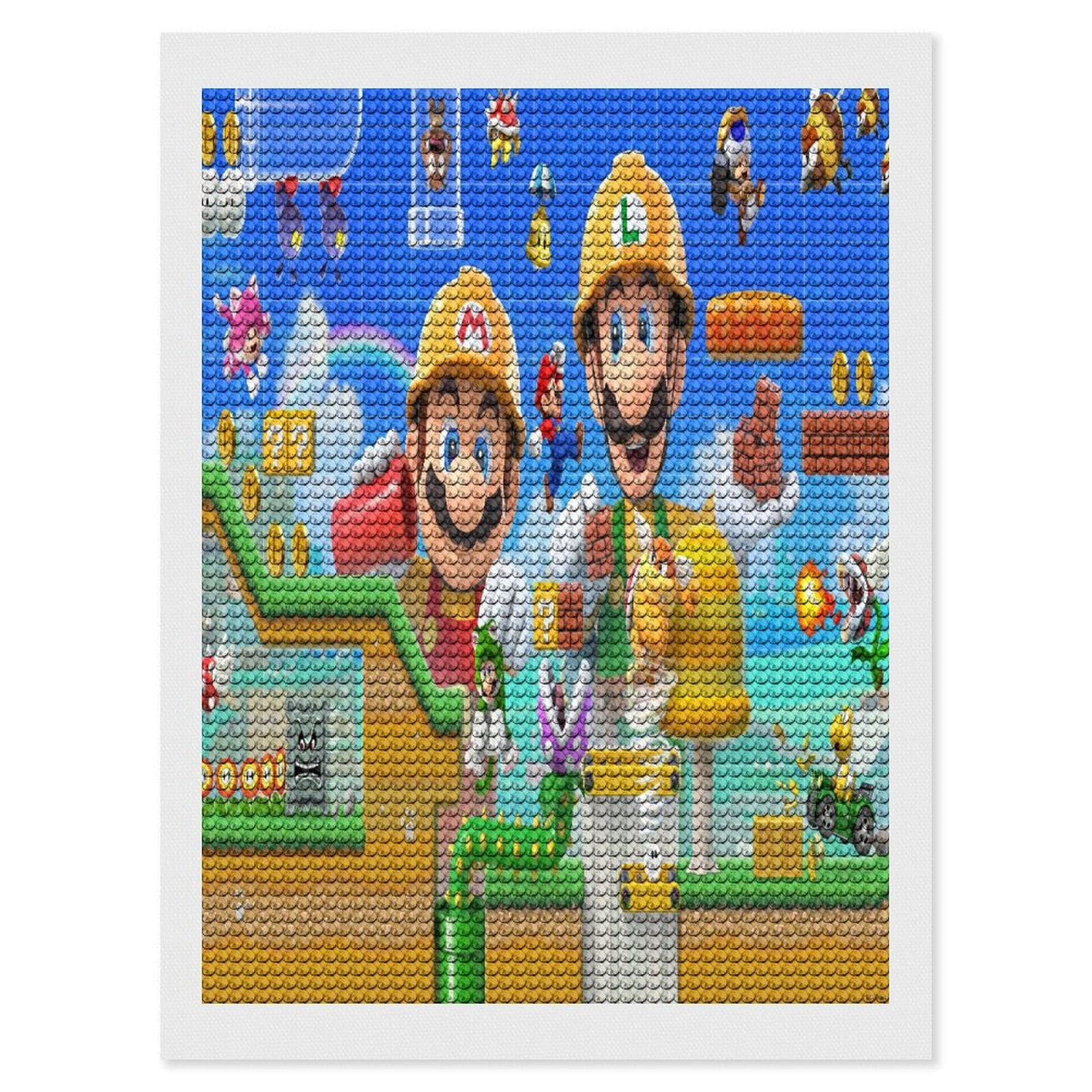 Mario Diamond Art Kits for Adults Diamond Art Gem Art Painting Full ...