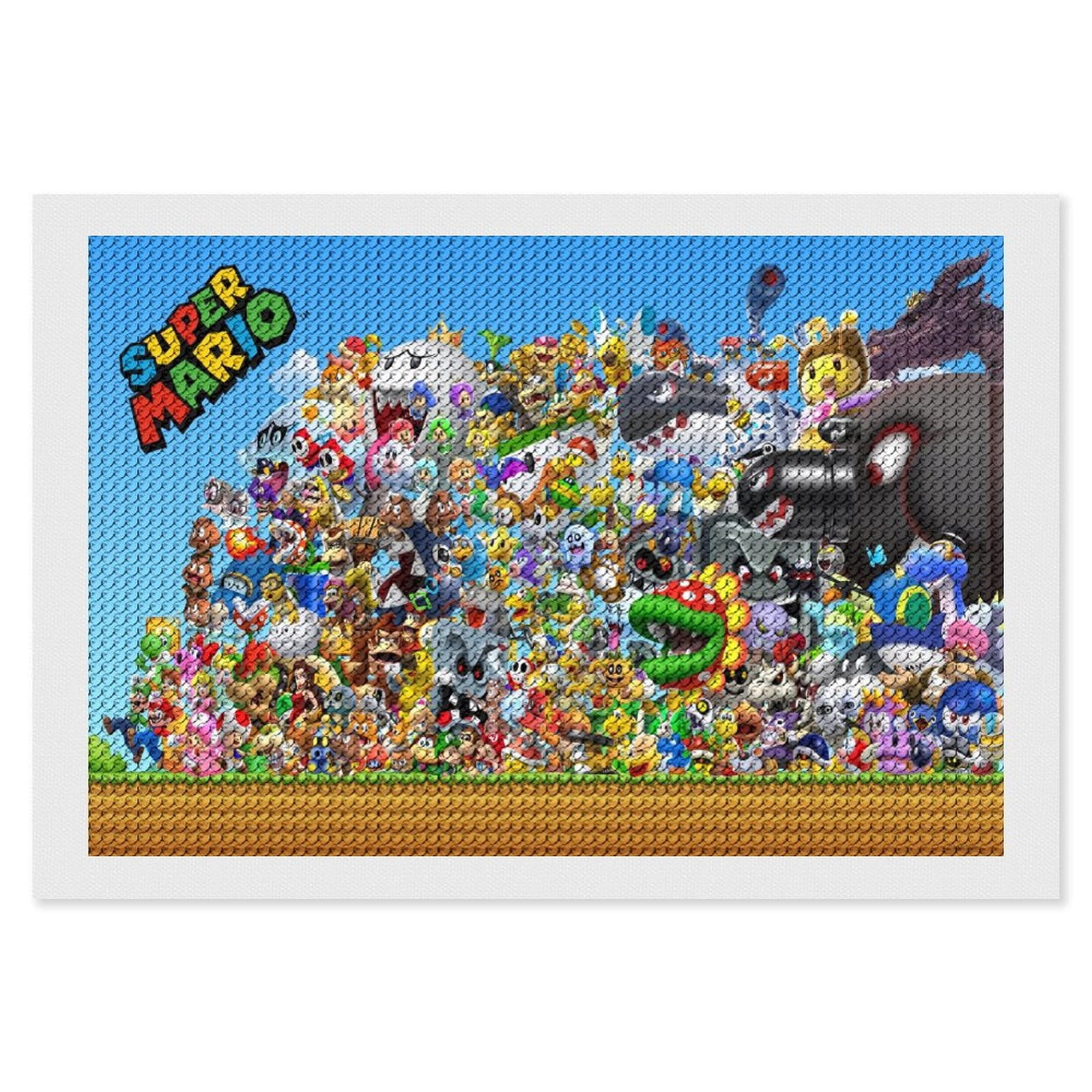 Mario Diamond Art Kits for Adults Diamond Art Gem Art Painting Full ...