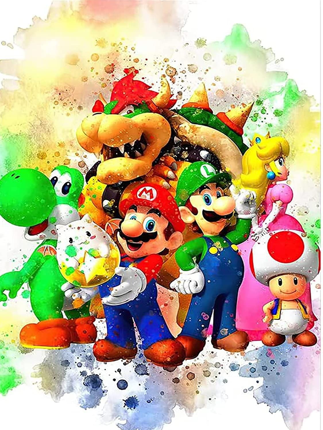 Mario Diamond Painting Kits for Adults, Diamond Painting DIY 5D Full ...