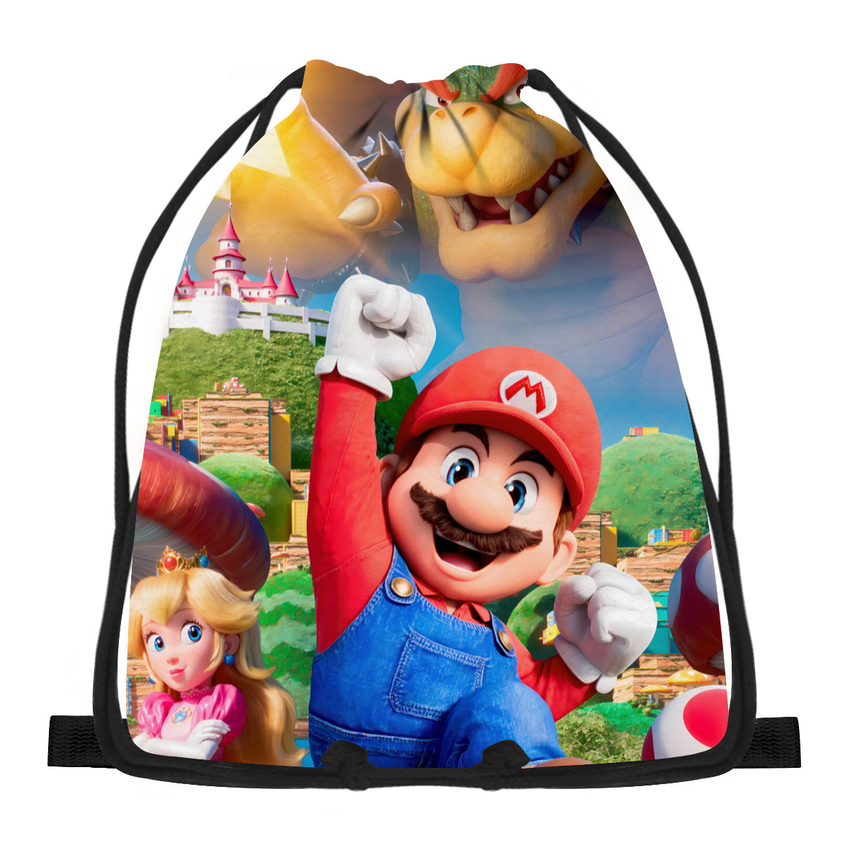 Mario Drawstring backpack, fashionable travel waterproof backpack ...