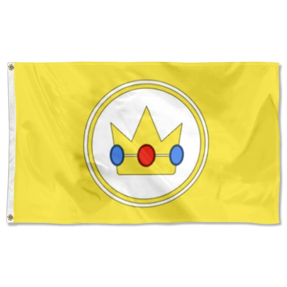 Mario Face Mushroom flags Yellow Banner Home Yard Garden Decor 3x5Ft ...