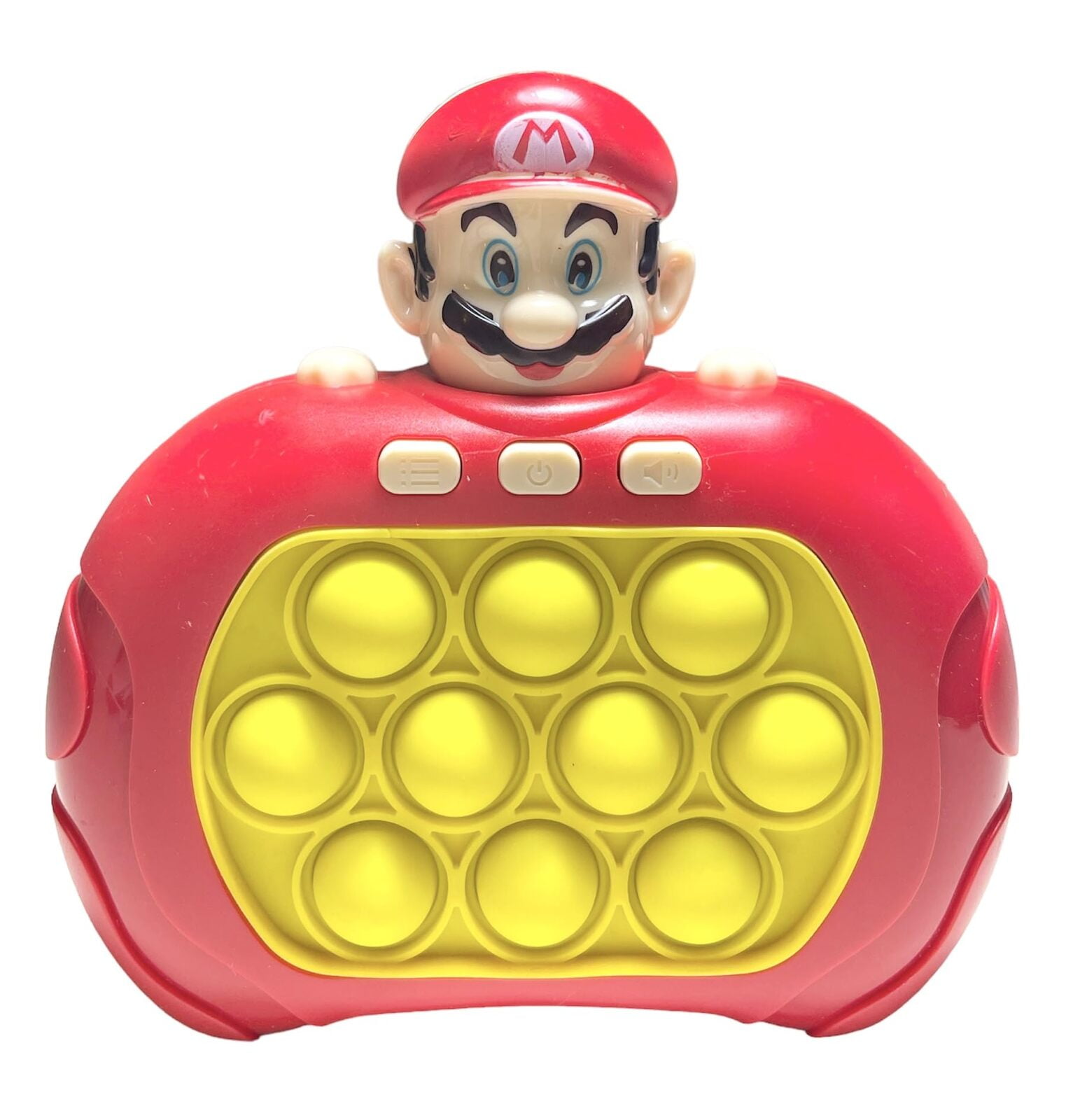 Mario Fast Push Game, Cute Anime Pop Fidget Light Up Bubble Handheld ...