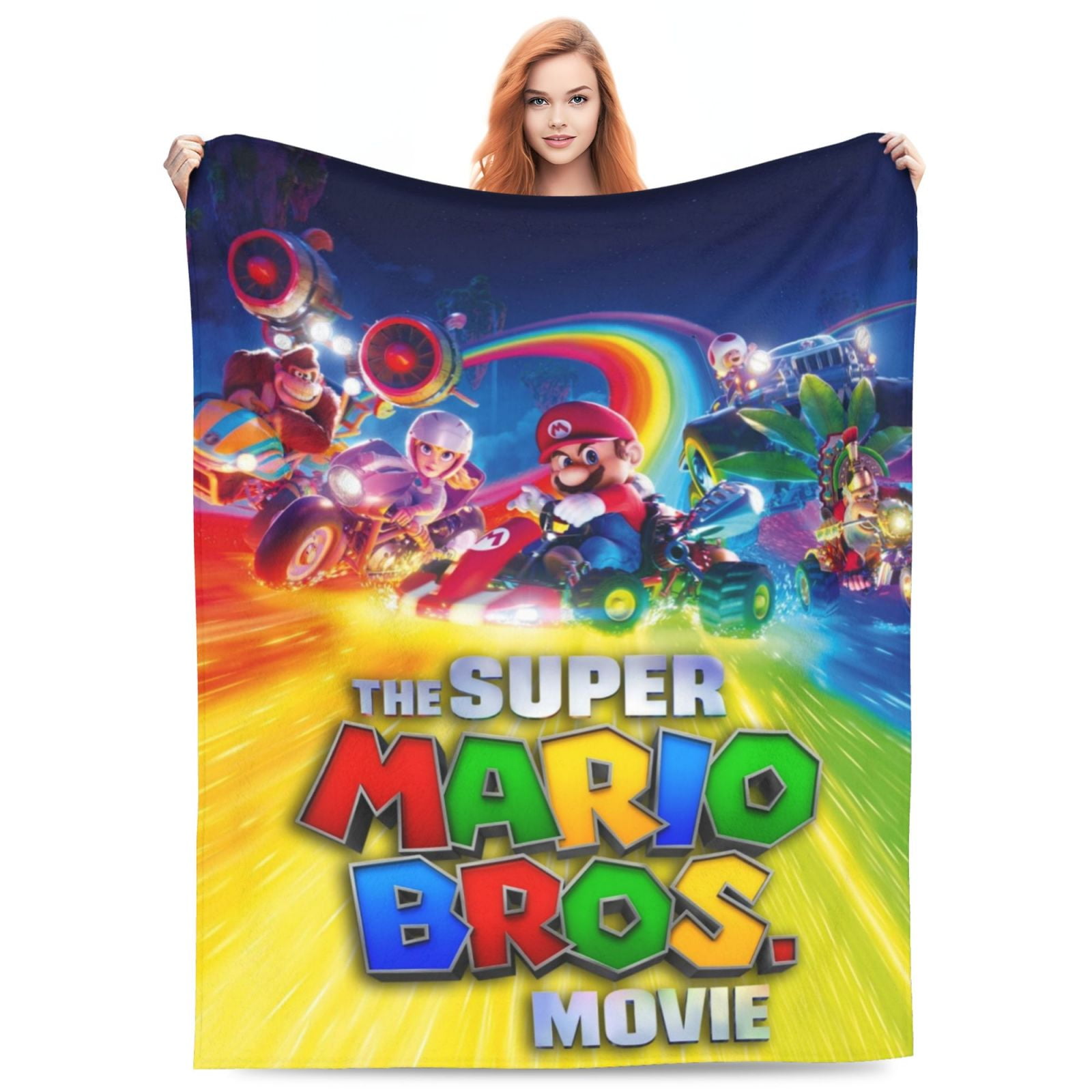 Mario Fleece Blanket Super Soft Cozy Throw Blanket 80"X60", Lightweight ...