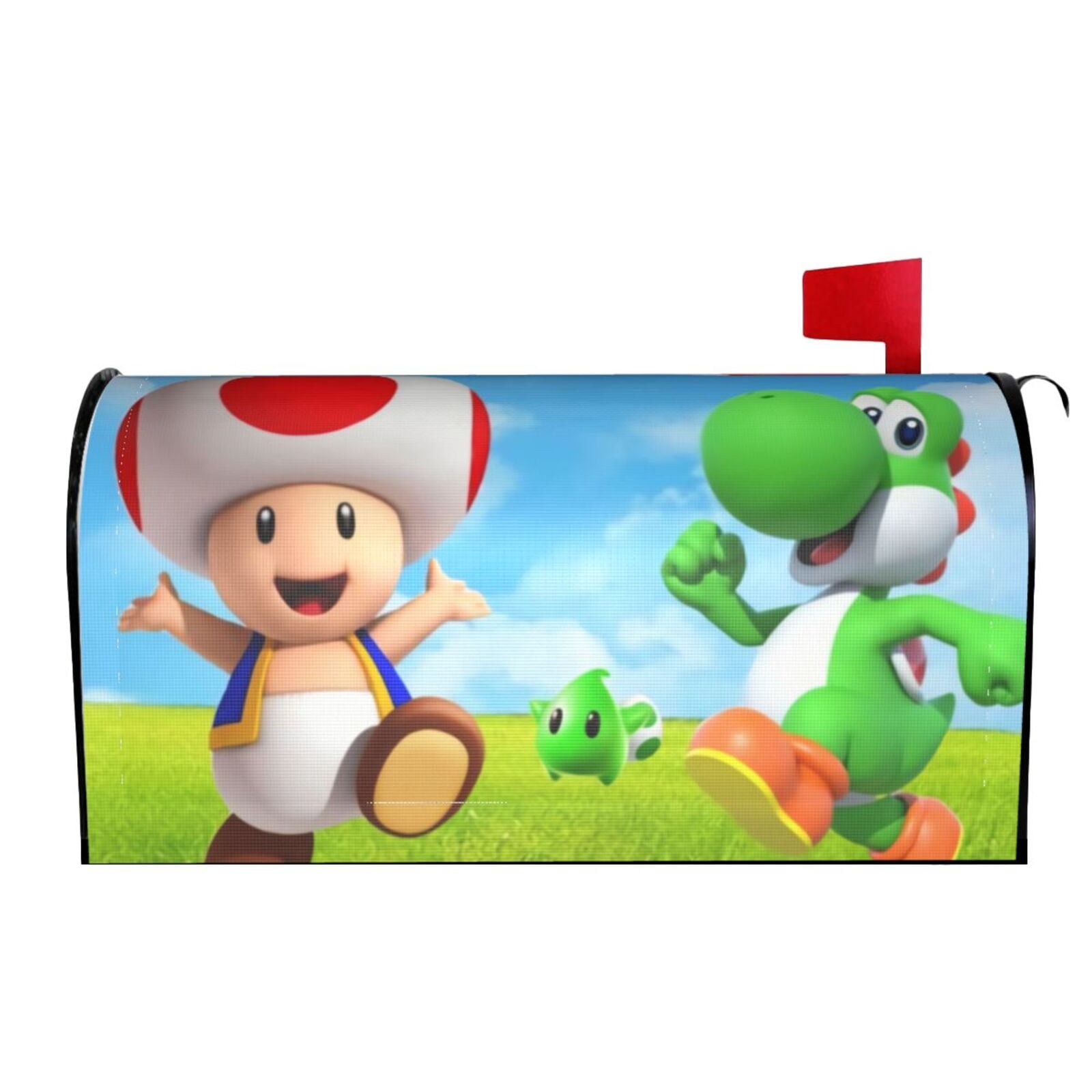 Mario Friends Chinobio Yoshi Cartoon Character Mailbox Cover Magnetic ...