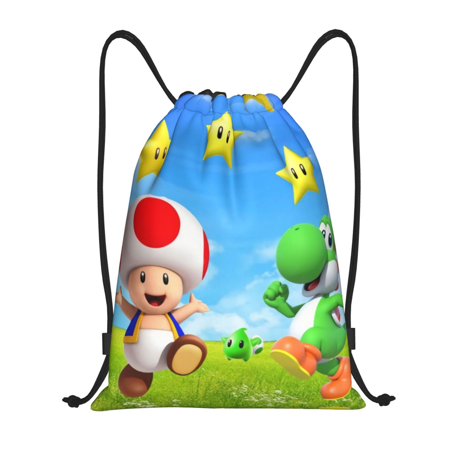 Mario Friends Chinobio Yoshi Drawstring Backpack Drawstring Gym Bags ...