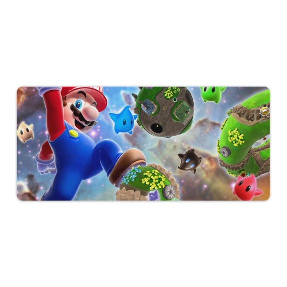 Mario Galaxy Extended Gaming Mouse Pad No-sliped Large Desk Mat ...