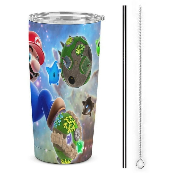 Mario Galaxy Stainless Steel Car Cup Daily Thermal Vacuum Insulation ...