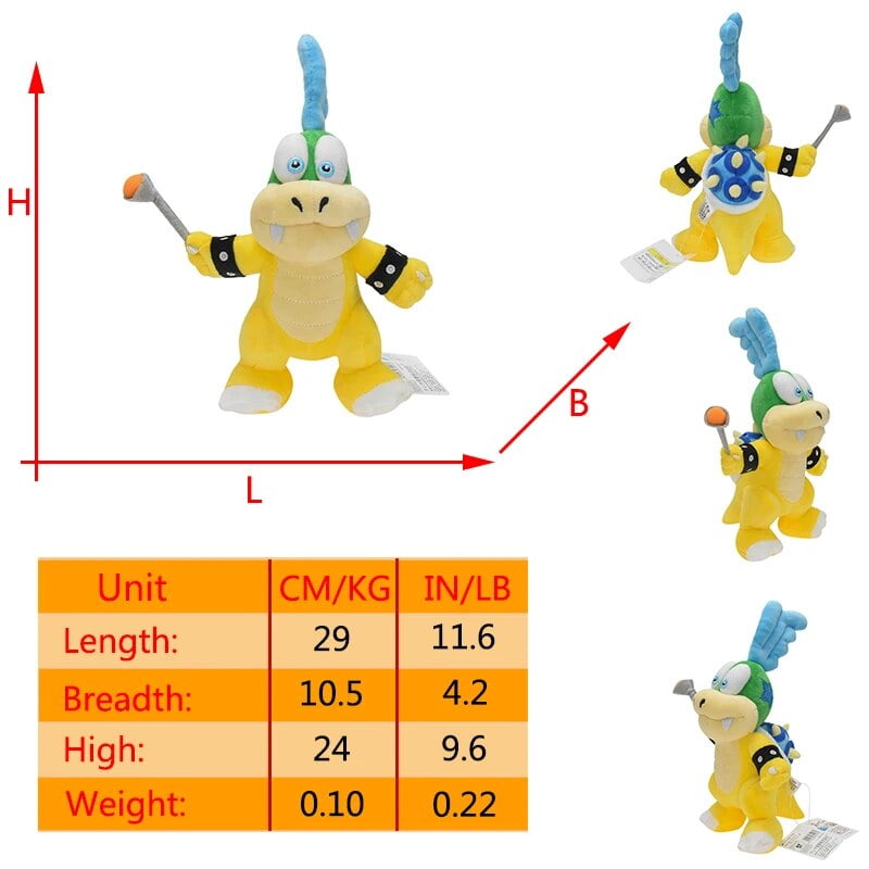 Mario Kamek Koopa Stuffed Toy Bowser Ludwig Morton Wendy Lemmy Larry ...