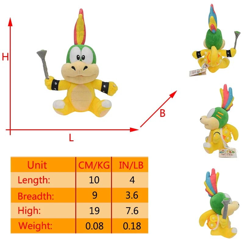 Mario Kamek Koopa Stuffed Toy Bowser Ludwig Morton Wendy Lemmy Larry ...
