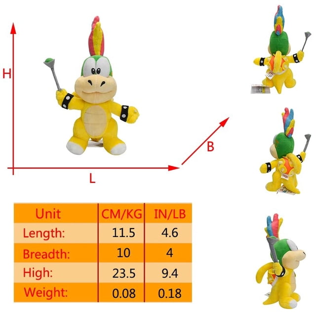 Mario Kamek Koopa Stuffed Toy Bowser Ludwig Morton Wendy Lemmy Larry ...