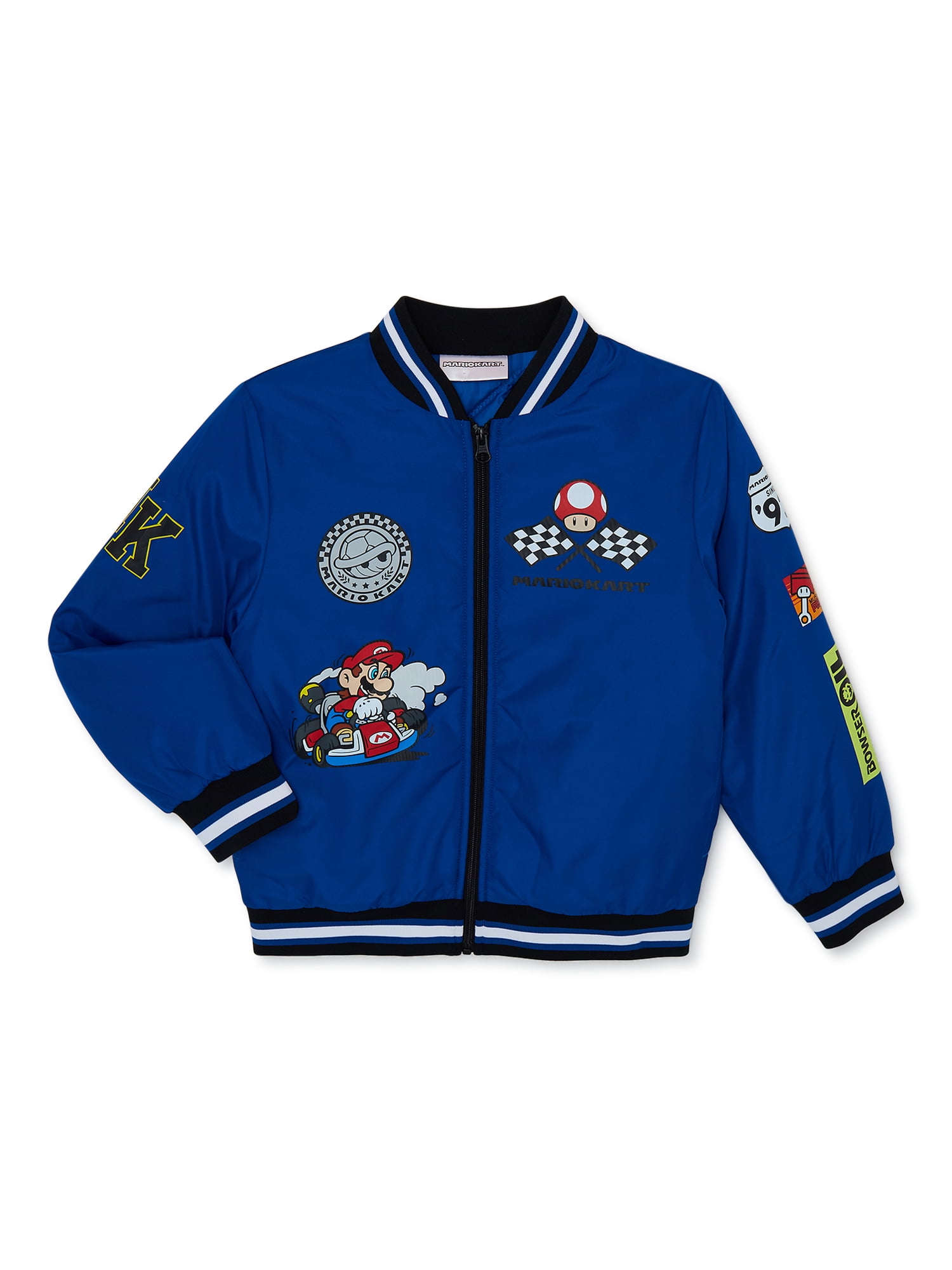 Mario Kart Boys Bomber Jacket, Sizes 4-18 - Walmart.com