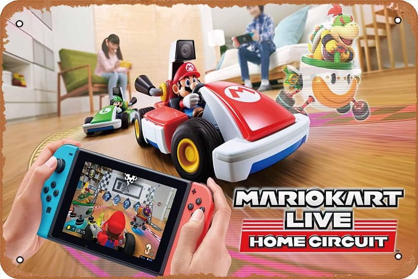 Mario Kart Live: Home Circuit Game Wall Poster Metal Vintage Band Tin ...