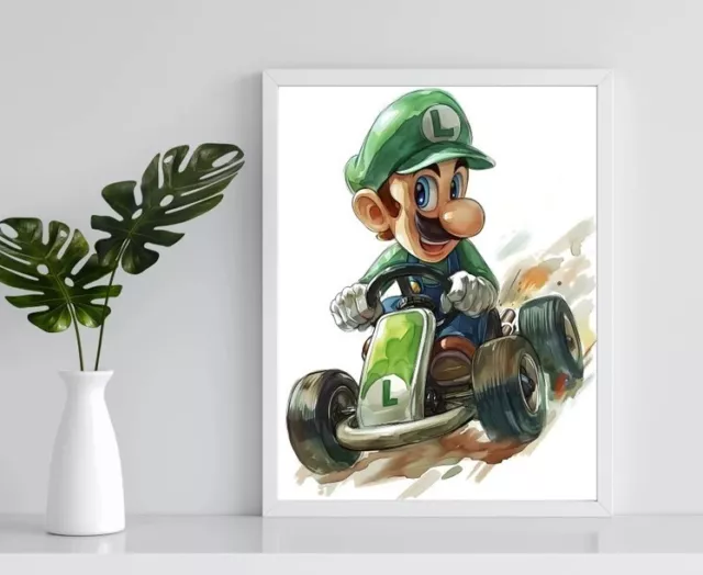 Mario Kart Poster, Super Mario Art, Gaming Poster, Printable Wall Art 1 ...
