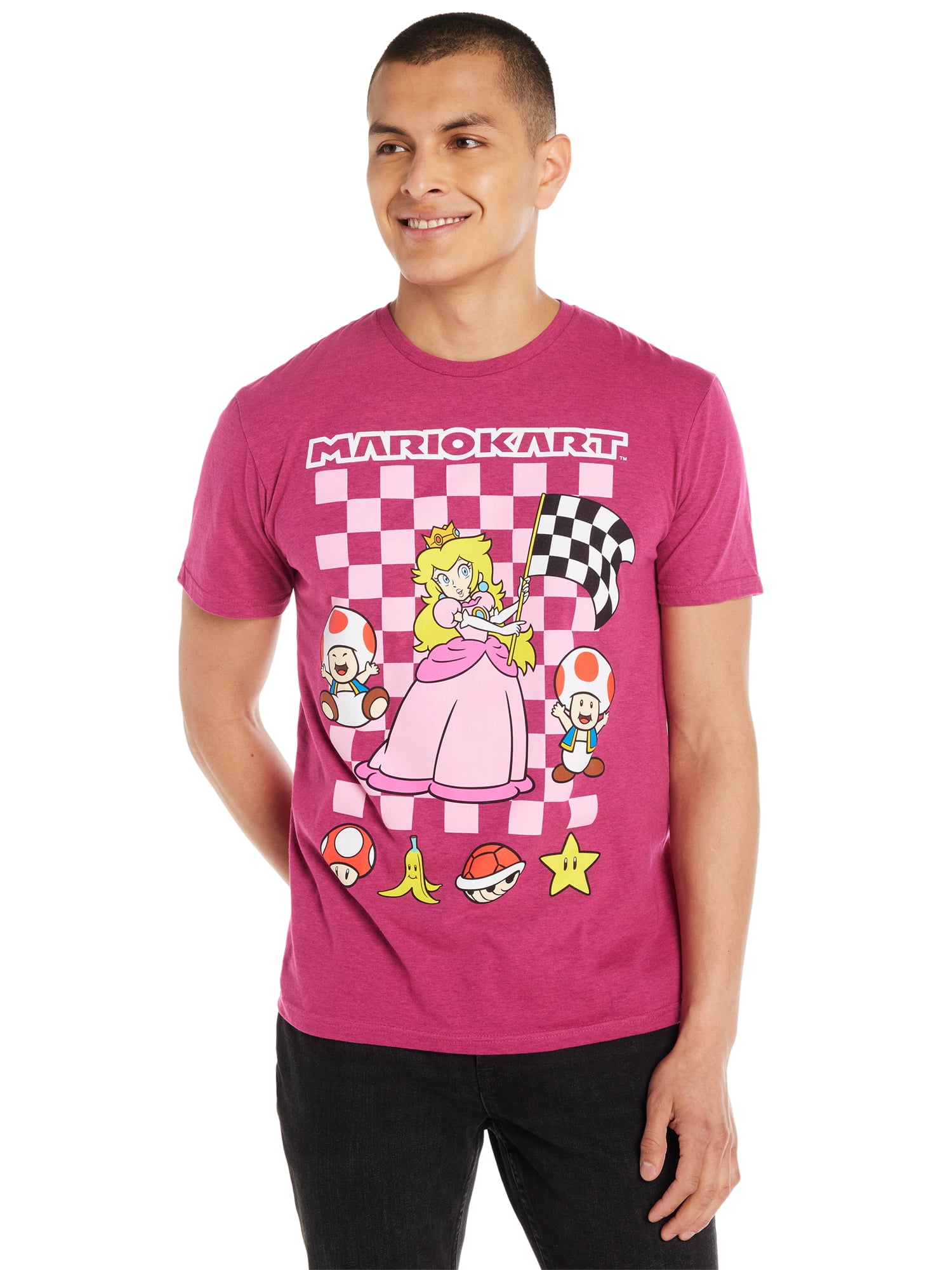 Nintendo Mario Kart Princess Peach Graphic T-Shirt - Walmart.com